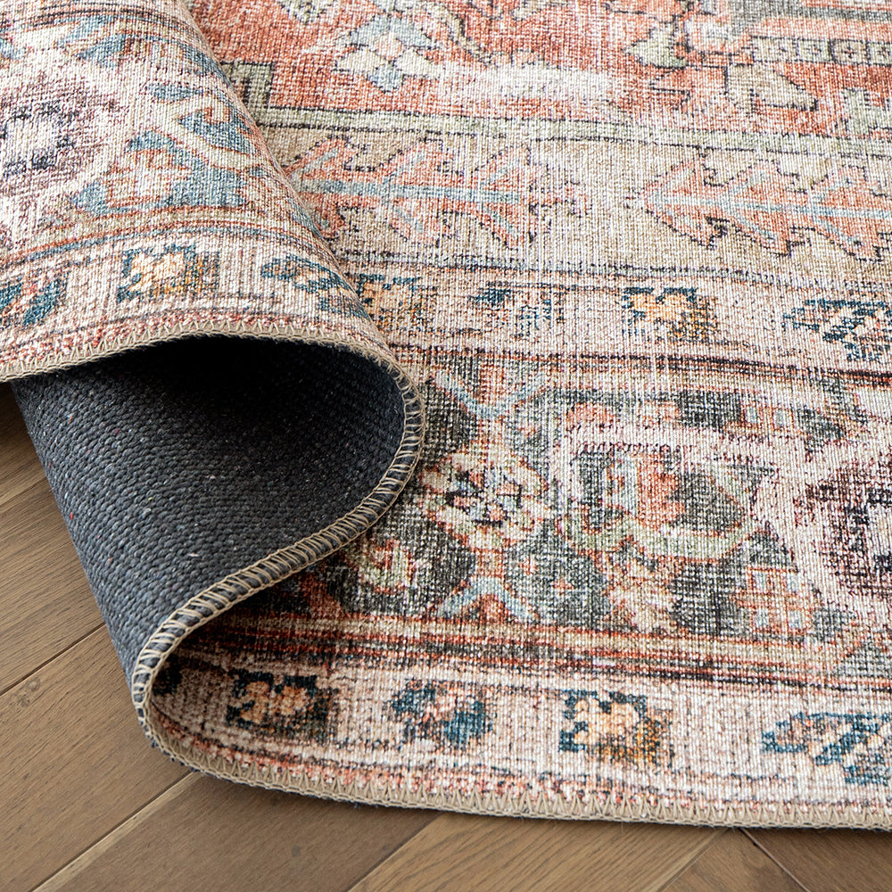 Vince Rouge - Traditional Medallion Patterned Carpet | Knot Home