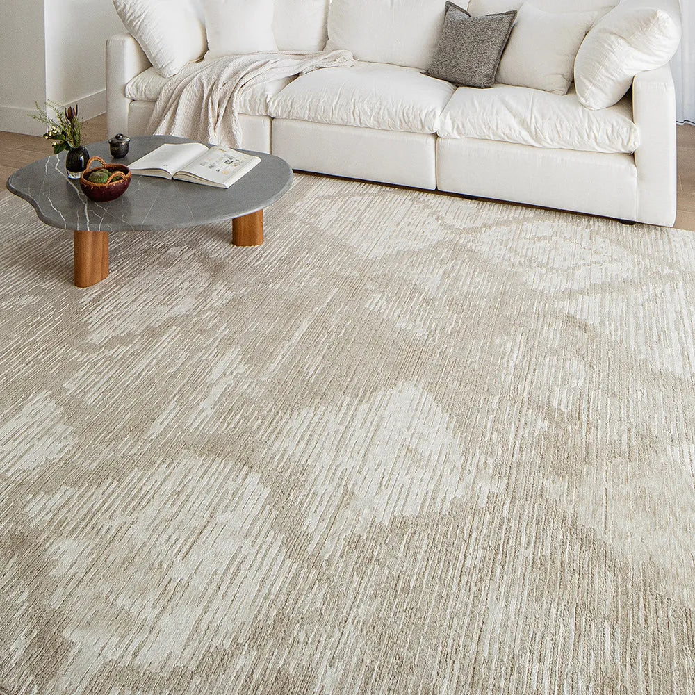 Freida Sandy - Buy Large Diamond Patterned Carpet | Knot Home