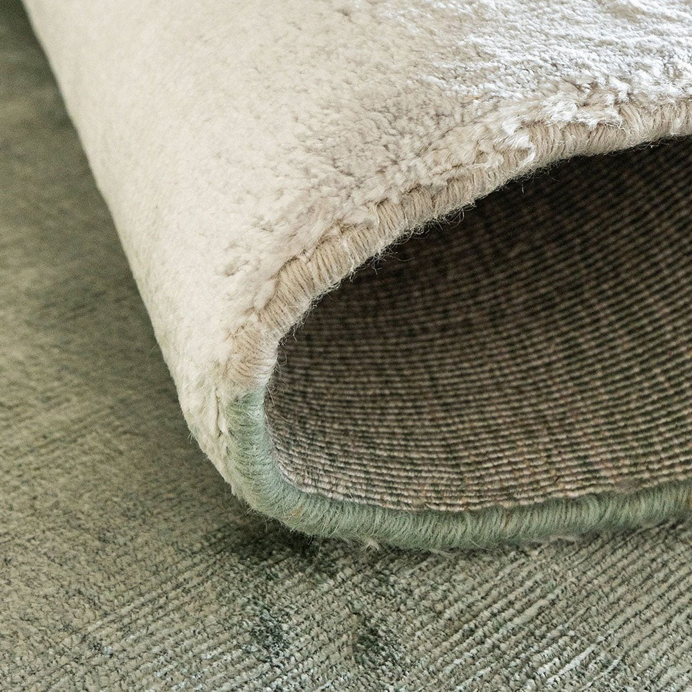 Paled green Contemporary Carpet - Scarlette Sage – Knot Home