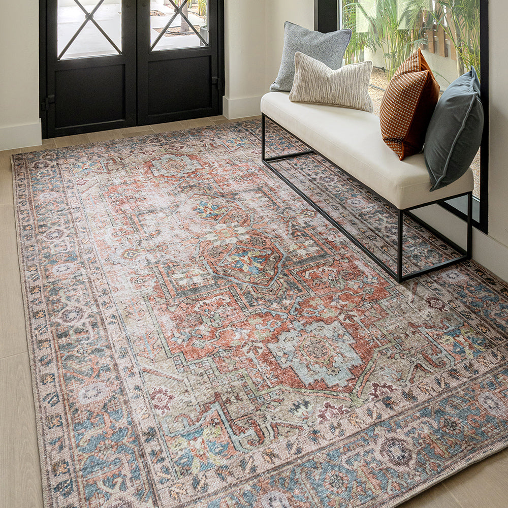 Vintage Style Carpet - Vince Rouge – Knot Home